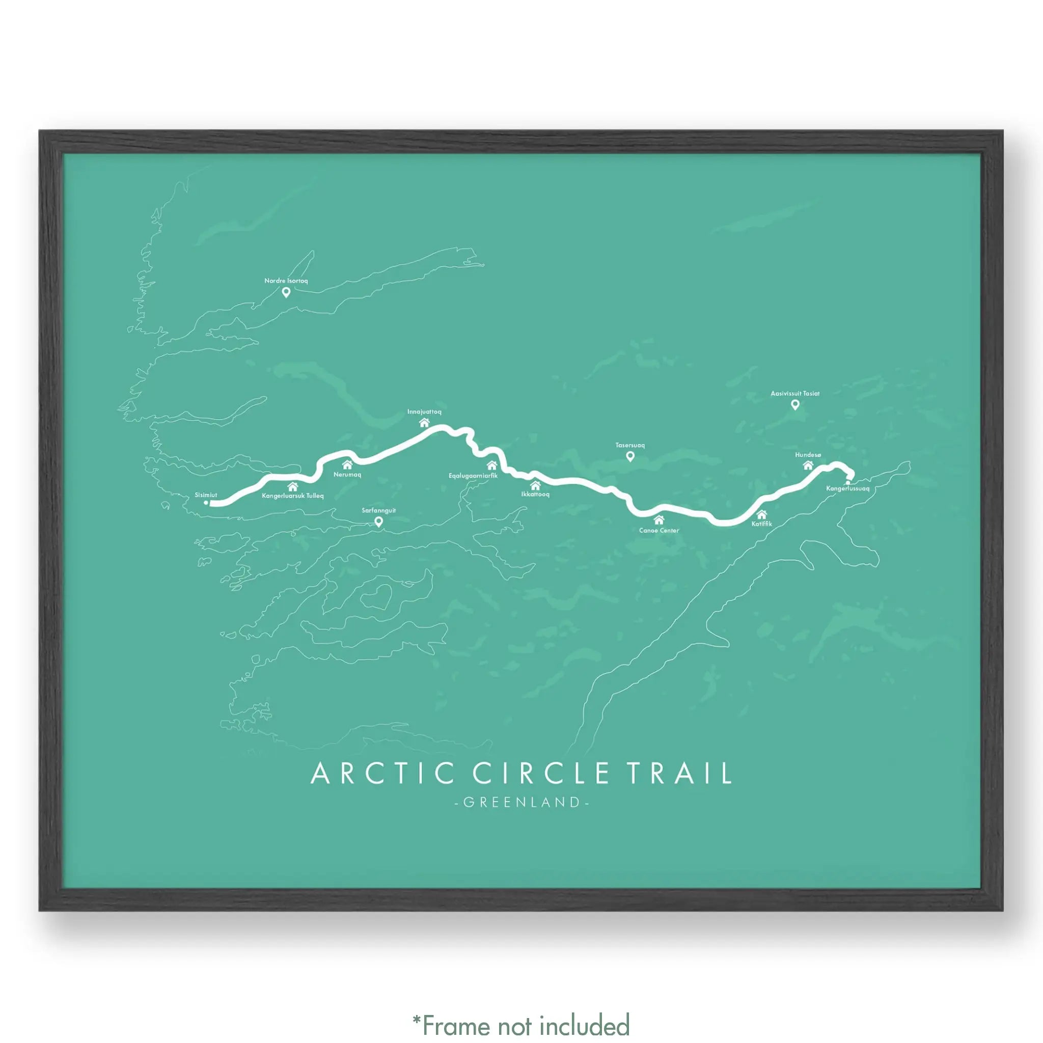 Arctic Circle Trail Map | Arctic Circle Trail Poster | Tell Your Trail