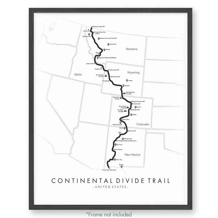 Continental Divide Map Colorado