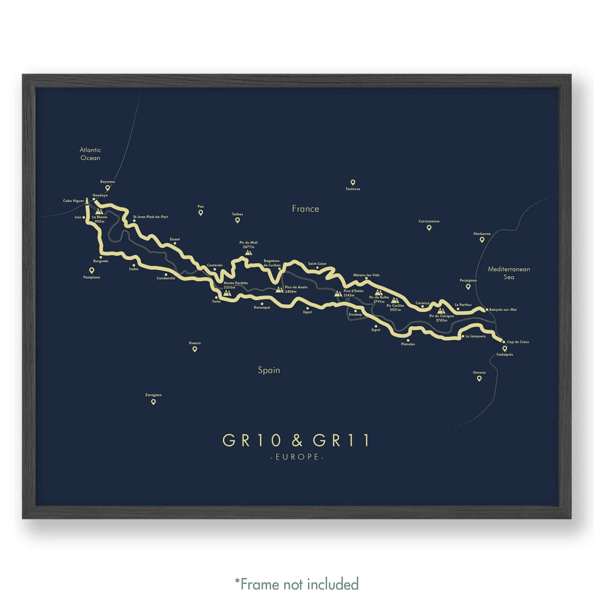 GR10 & GR11 Map | GR10 & GR11 Poster | Tell Your Trail