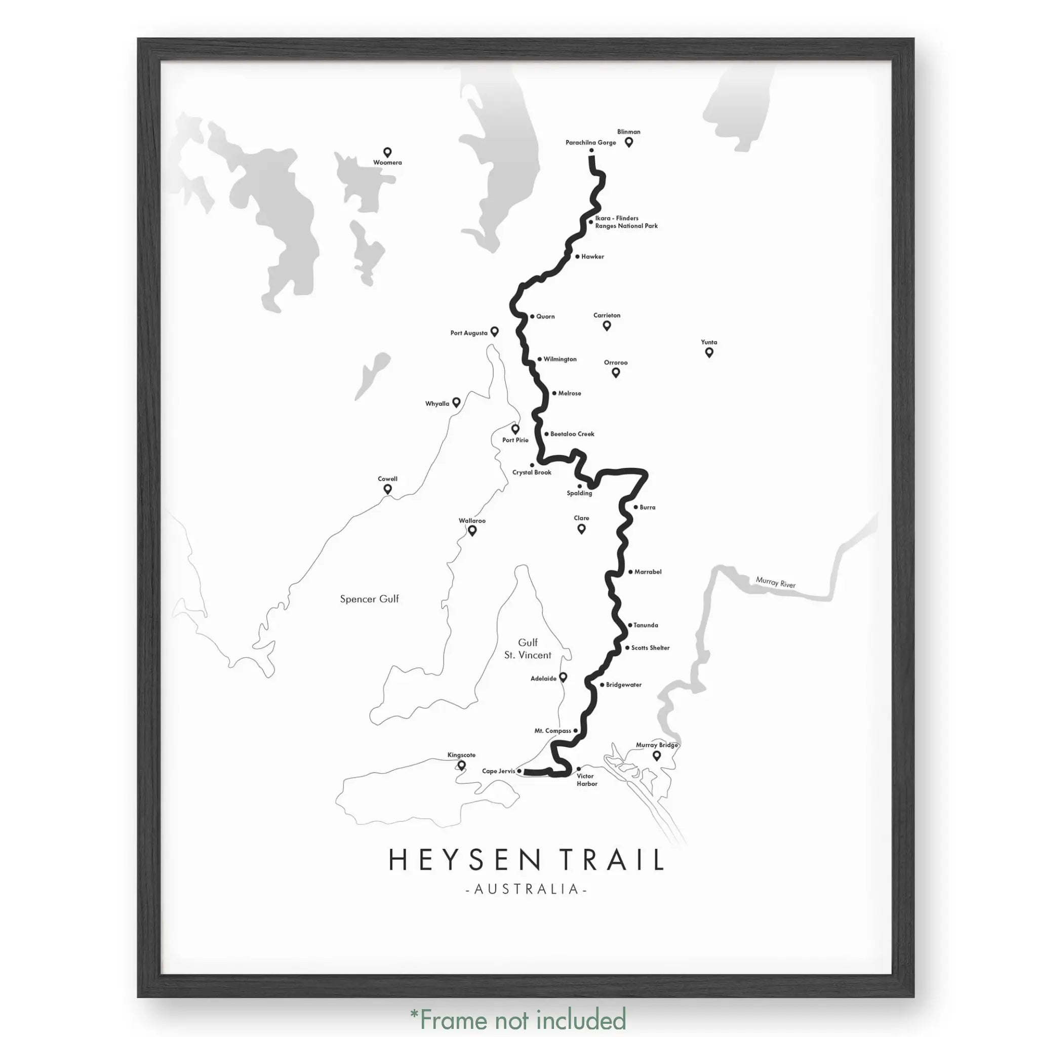 Heysen Trail Map | Heysen Trail Poster | Tell Your Trail