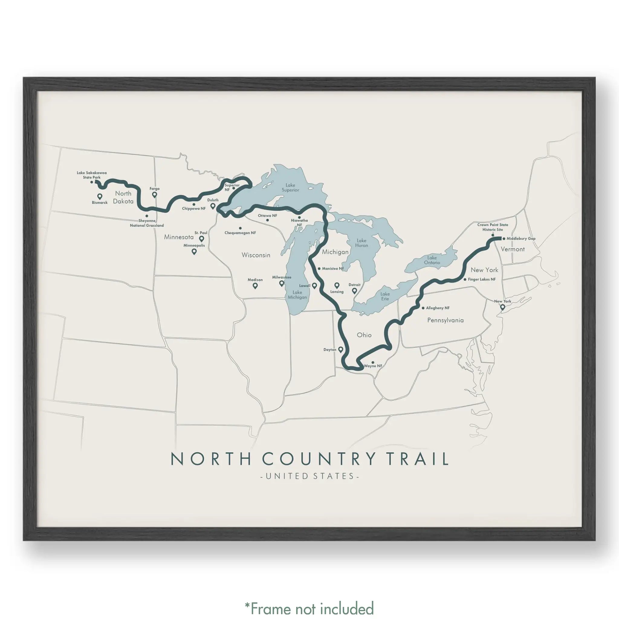 North Country National Scenic Trail Map | North Country National Scenic ...