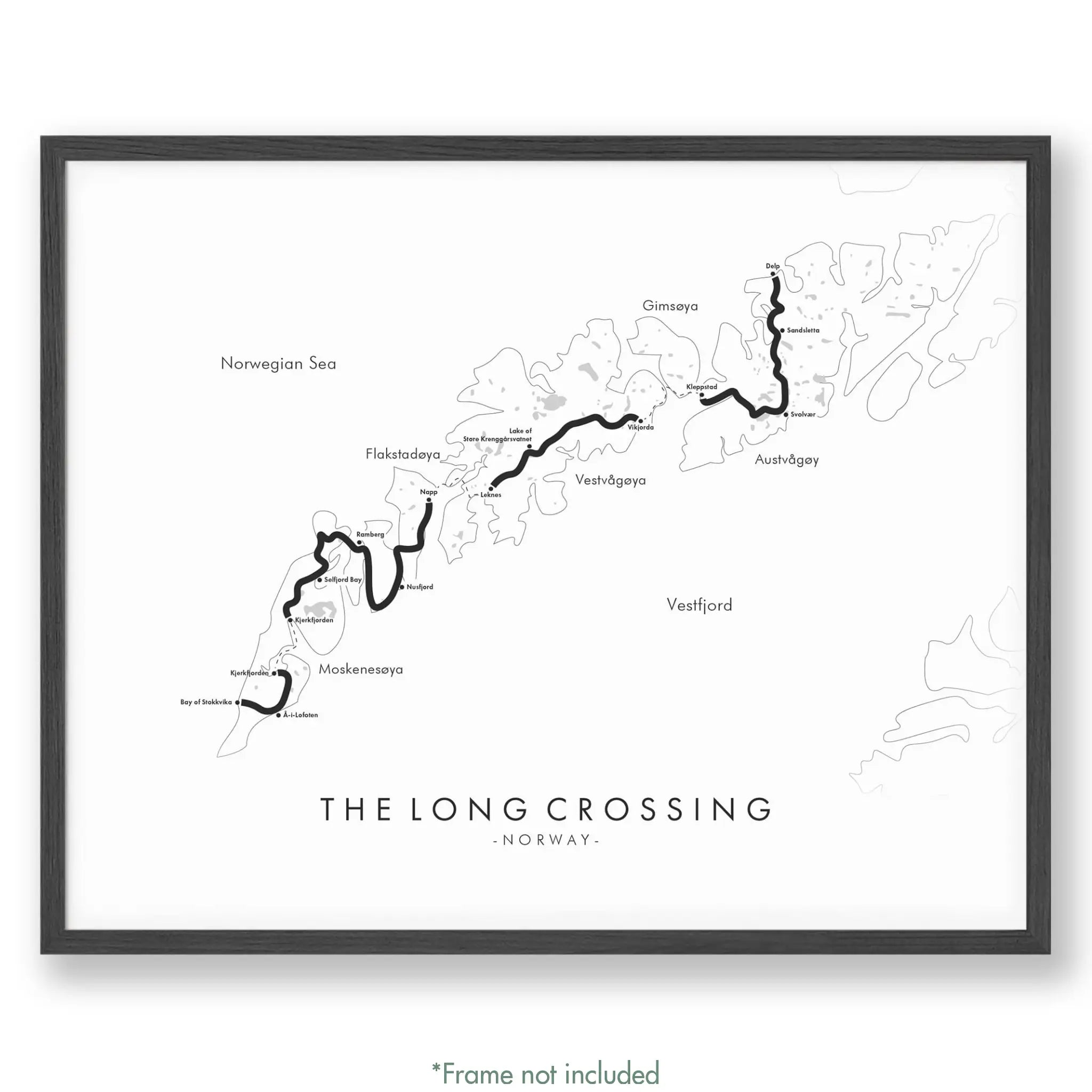 The Long Crossing Map | The Long Crossing Poster | Tell Your Trail